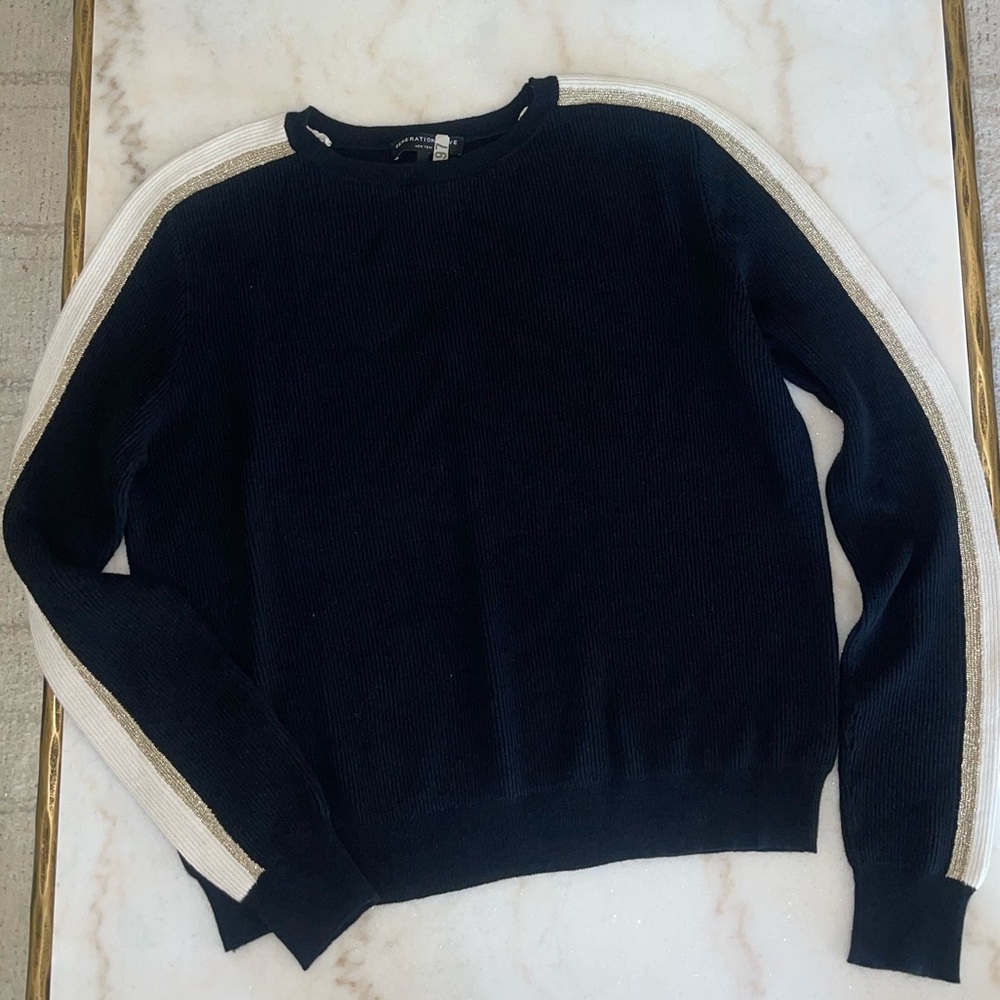 Generation Love Ribbed Lightweight Sweater - Gem